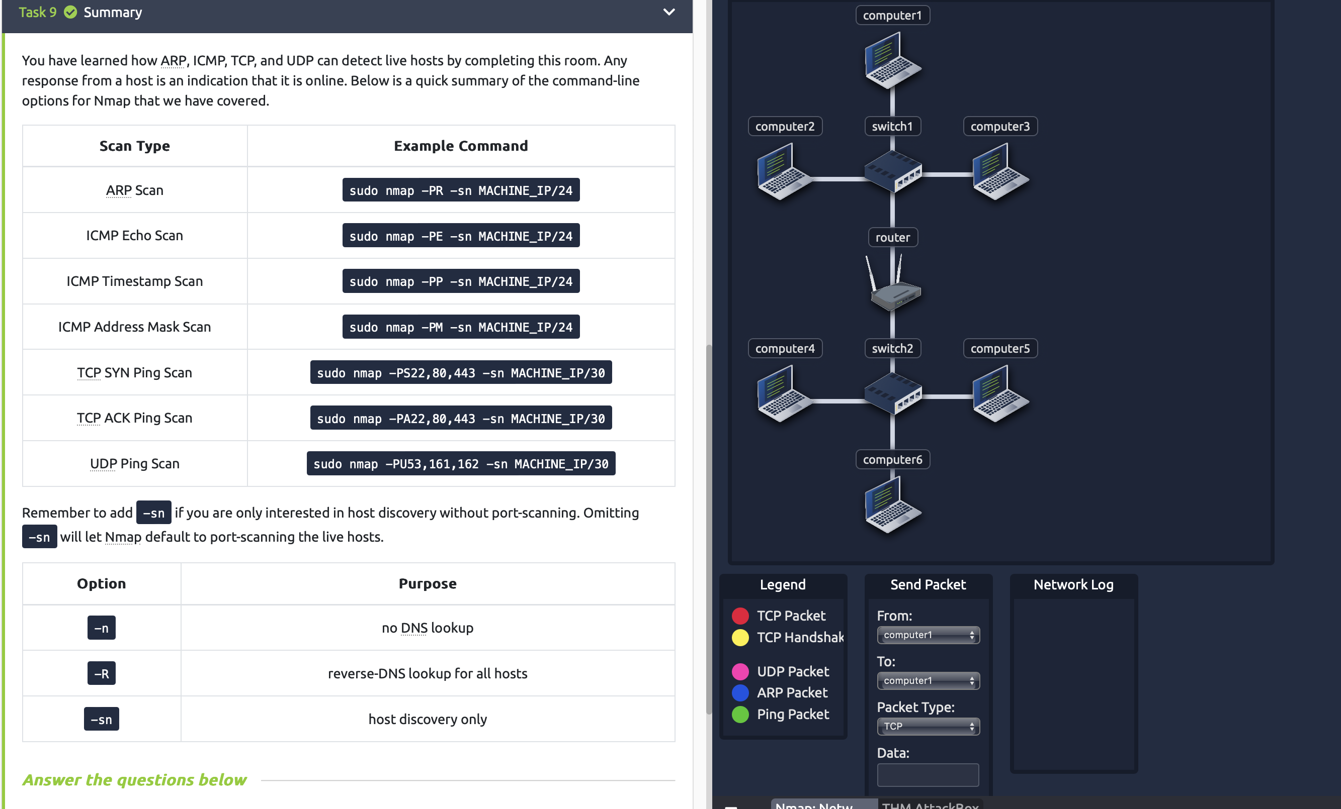 Nmap Live Host Discovery – print("Hello, World!")